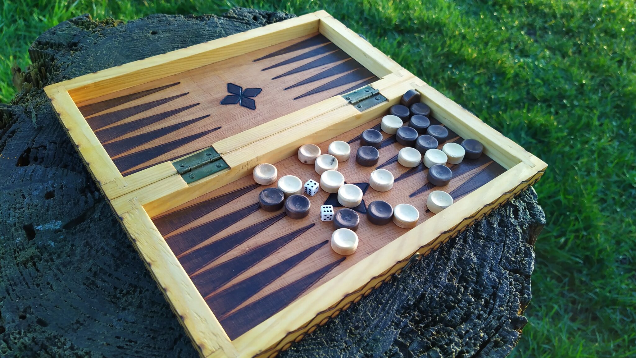 Backgammon og Dam spil i træ • Møllers smukkelamper.dk - Danmarks ...