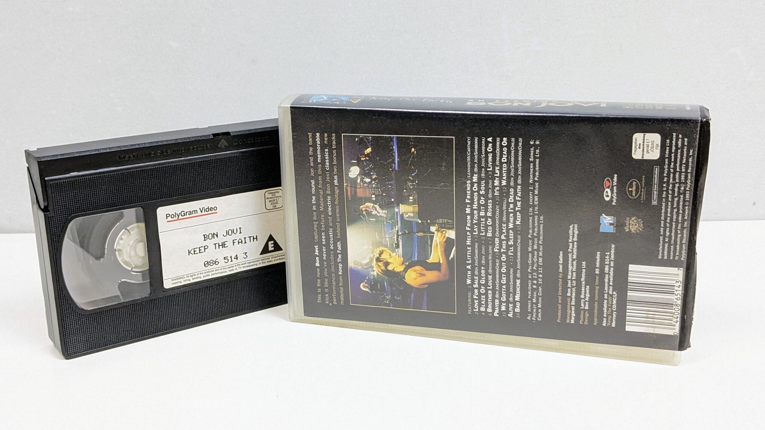 Klassisk Musik VHS - Bon Jovi - Keep the Faith concert. 1993 - Original ...