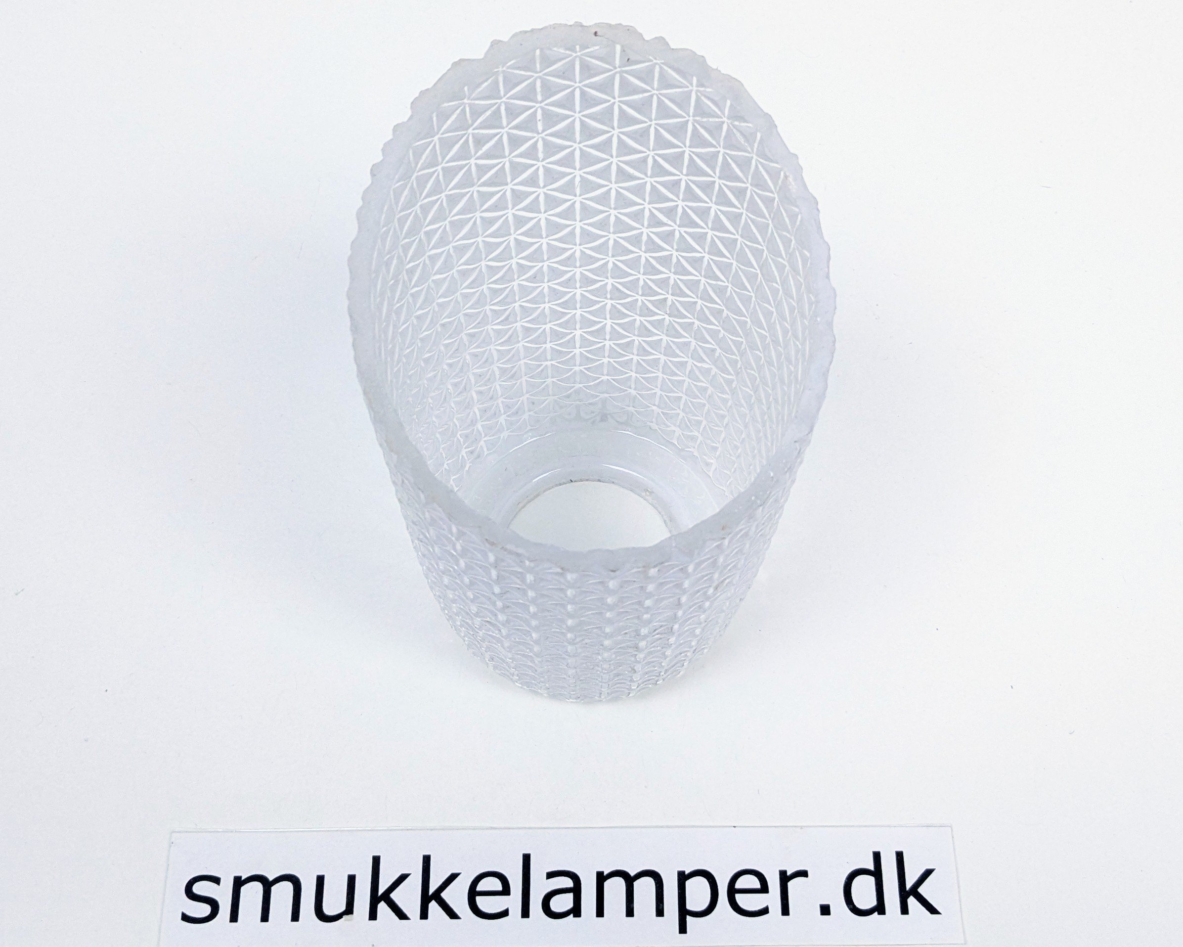 Sjældent vaffelglas med ca 60 graders hældning. Centerhul 49mm. 160mmL ...