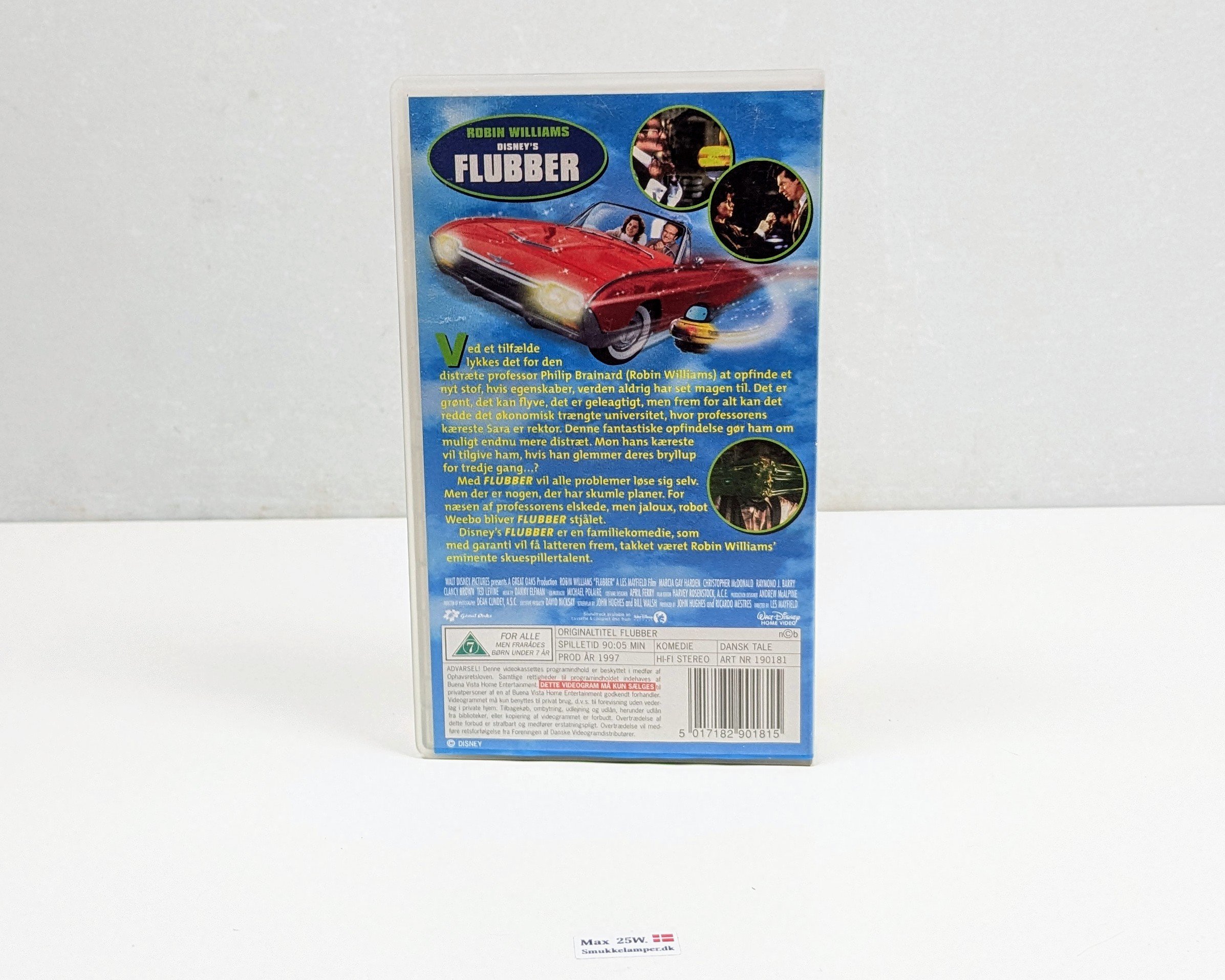 Klassisk VHS - Flubber - 1997 - Original VHS kassettebånd. • Møllers smukkelamper.dk - Danmarks ...