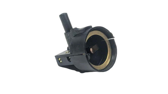 Tryk indsats fatning. Tryk afbryder. Sort bakelit. Reservedel. PH hat m ...